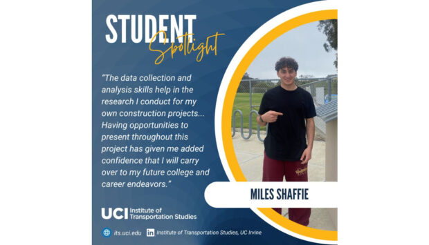 PRIME Alumni Spotlight: Miles Shaffie - The Institute of Transportation ...